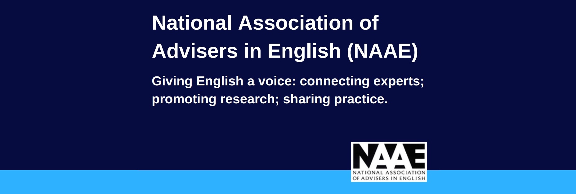 NAAE – National Association of Advisers in English